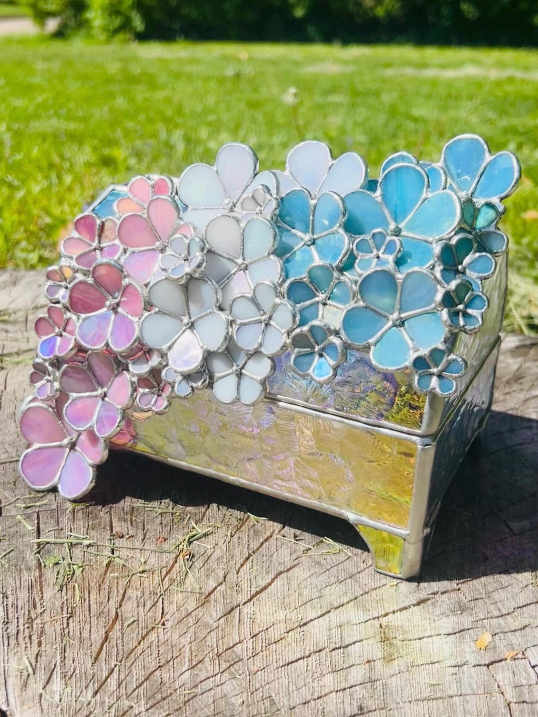 Trans Flag Inspired Treasure Chest - Etsy