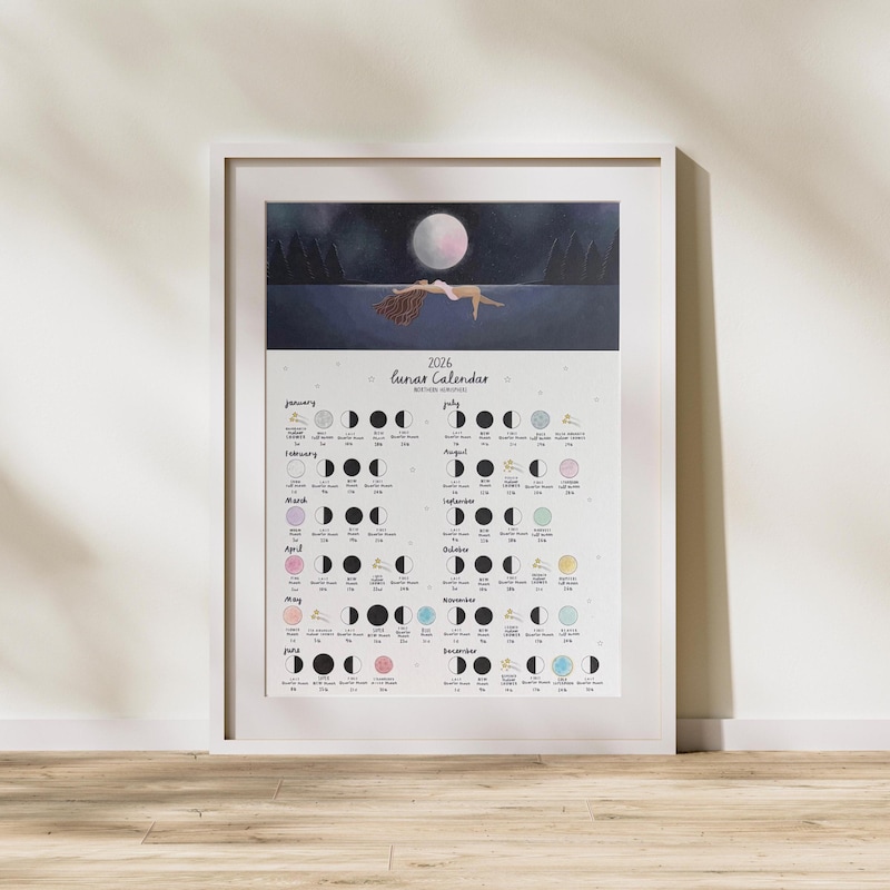 2026 Small Lunar Calendar - Etsy