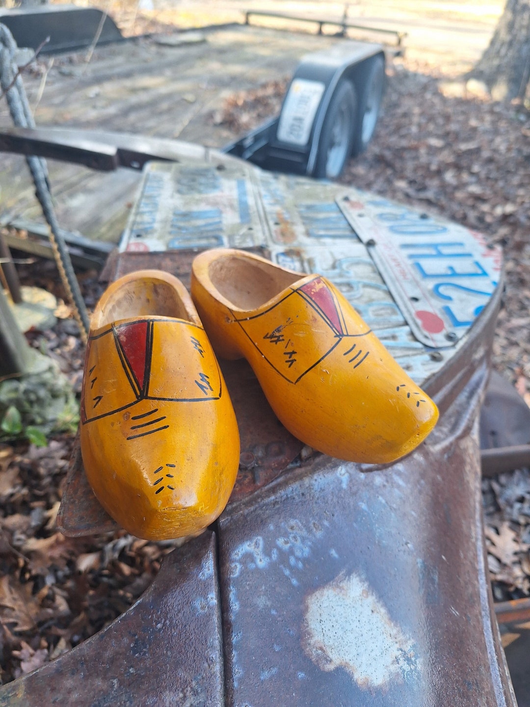 Vintage Dutch Wooden Shoes Holland Decoration - Etsy