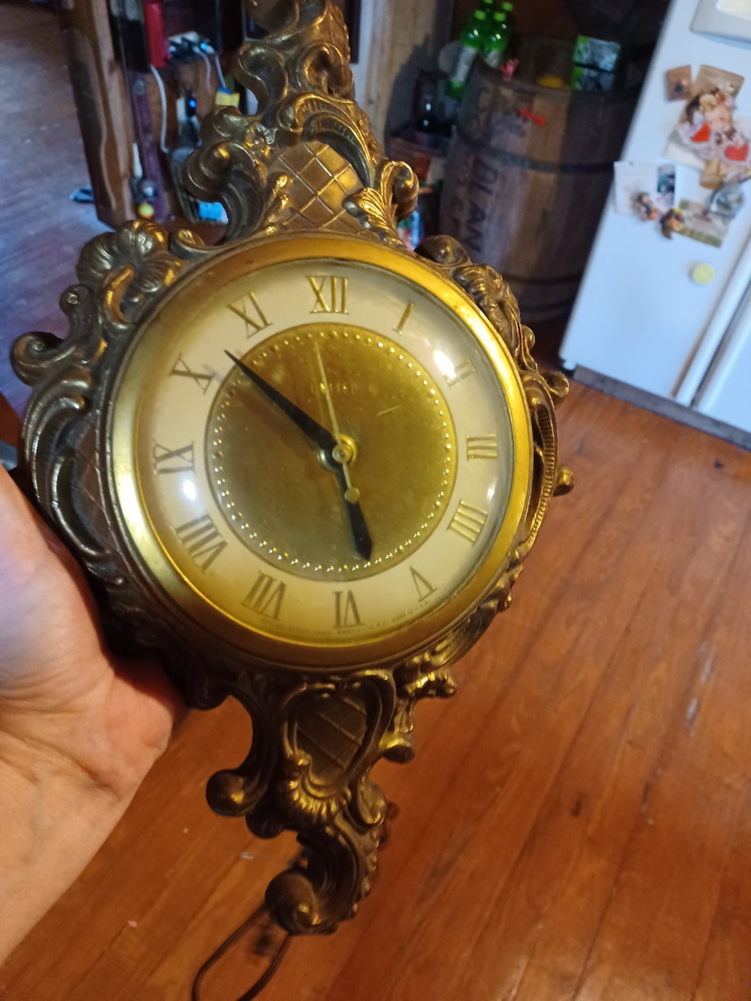 Old Vintage Metal United Clock Works Fine - Etsy
