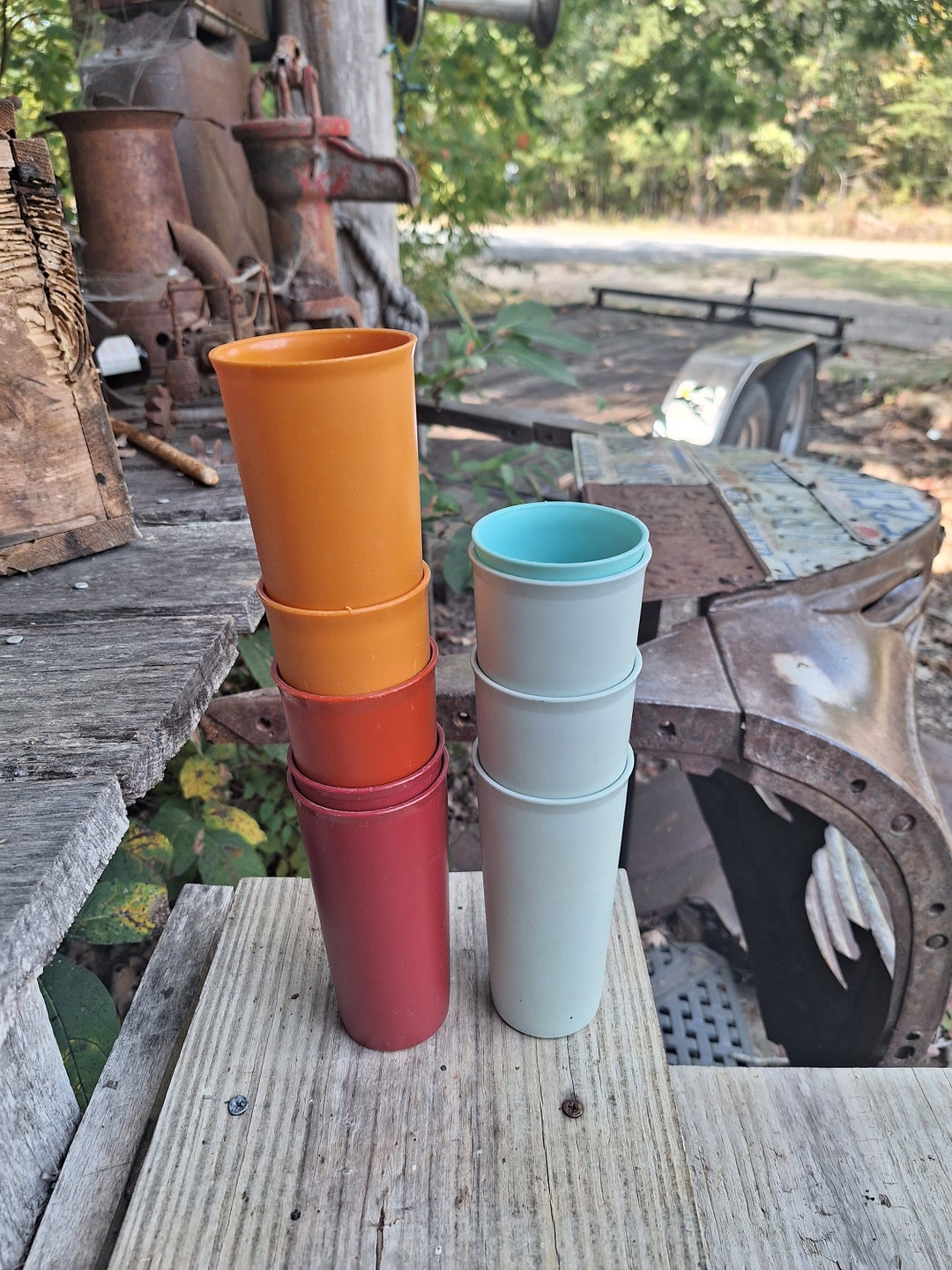 Old Vintage Tupperware Plastic Cups Just in Time for Fall - Etsy