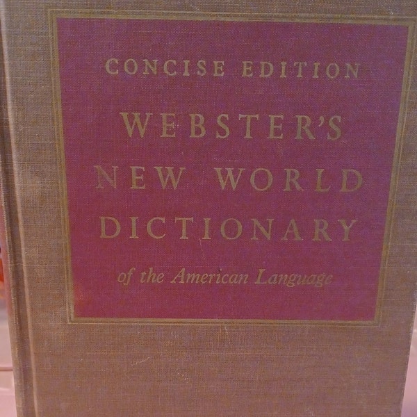 Websters Dictionary - Etsy