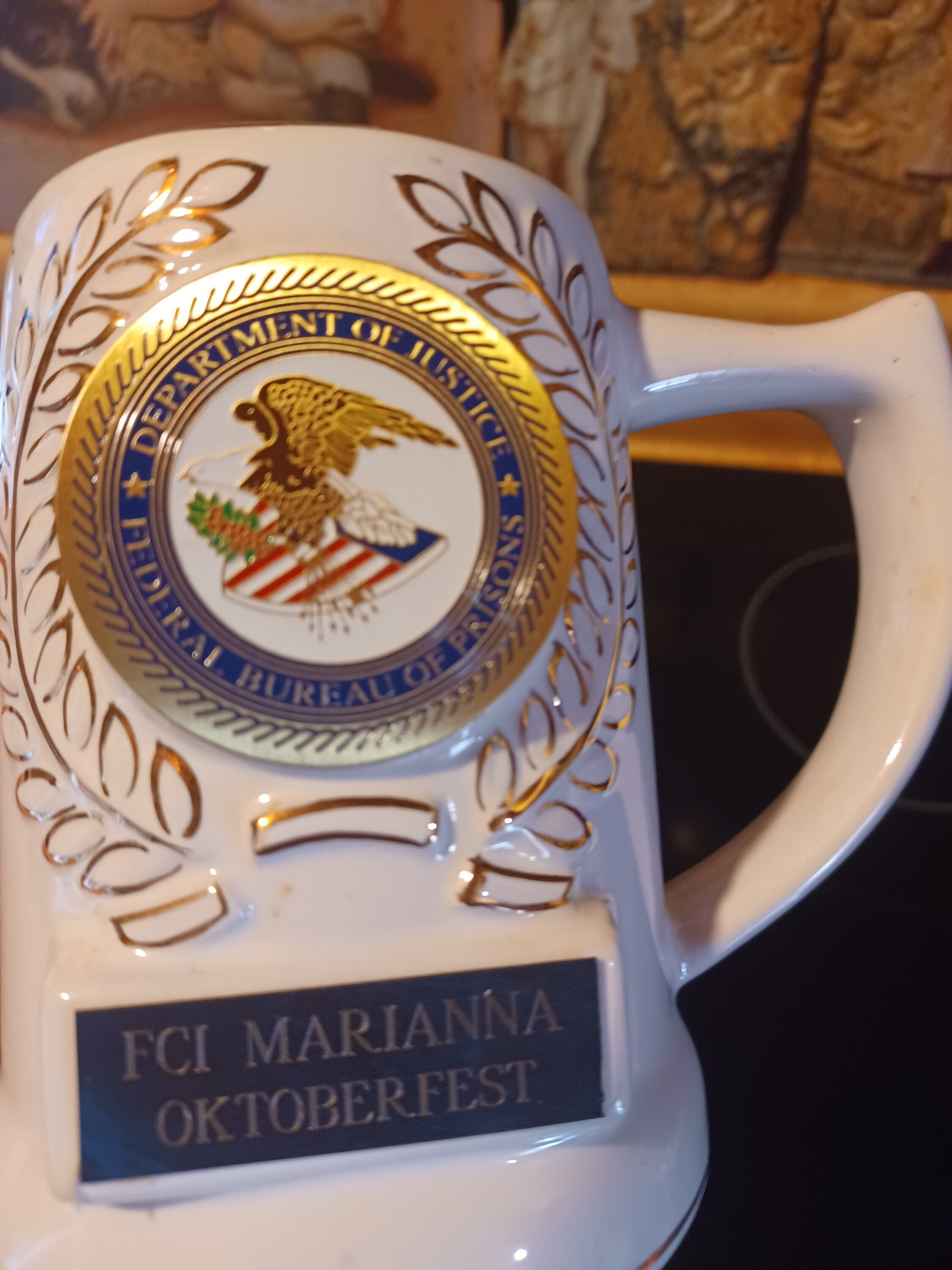 Old Vintage Dept. of Justice Federal Bureau of Prisons Mug - Etsy