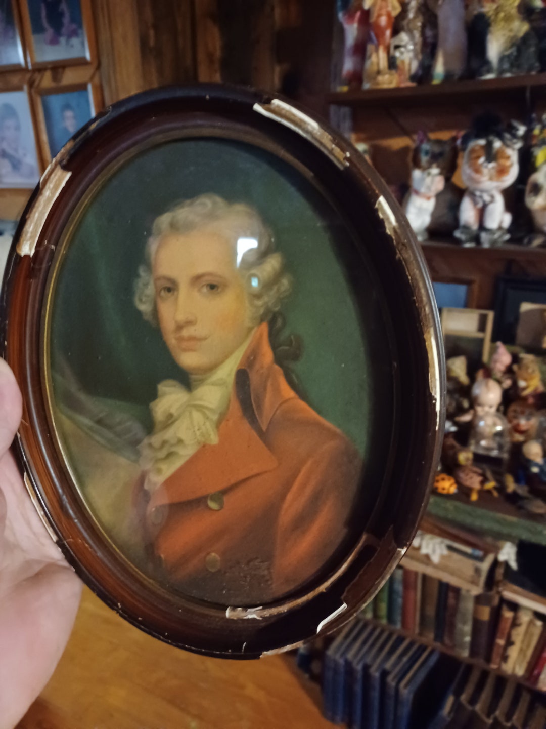 Old Victorian Stricking Photo of Man in Red Suit - Etsy