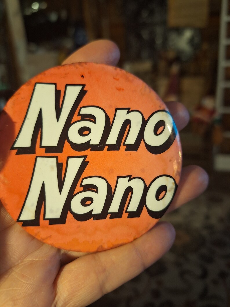 Vintage Mork and Mindy Nano Nano Button - Etsy