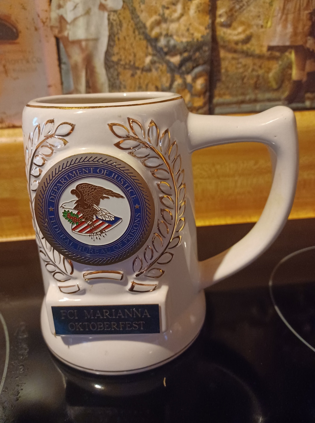 Old Vintage Dept. of Justice Federal Bureau of Prisons Mug - Etsy