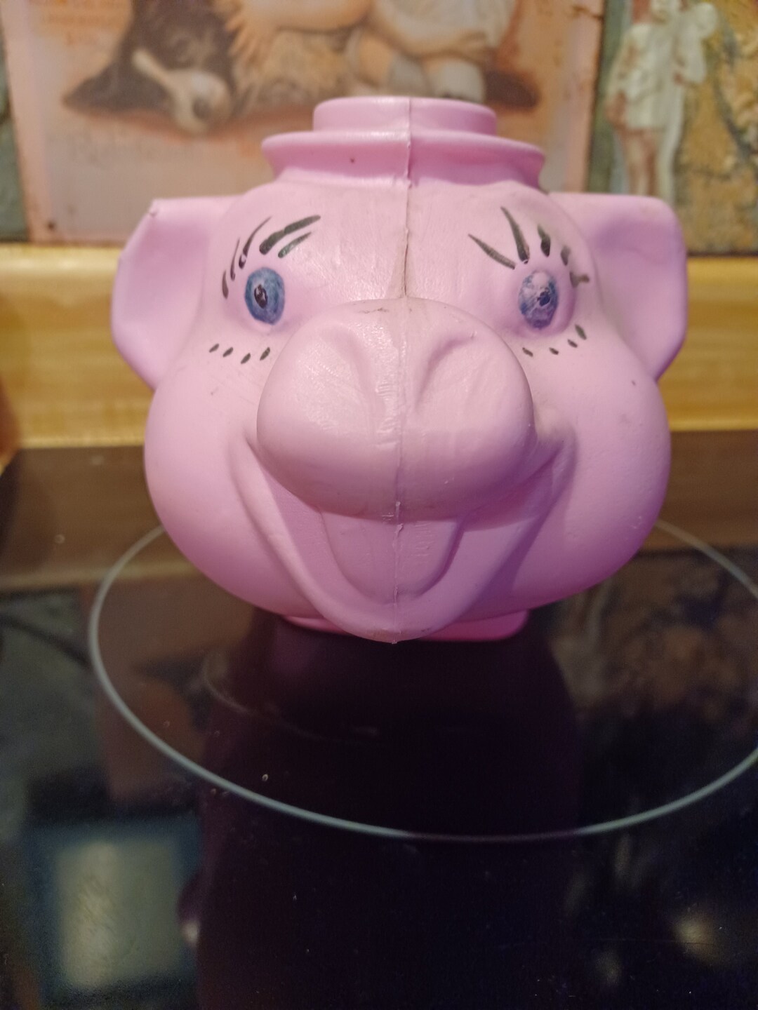 Old Vintage Cute Plastic Piggy Bank - Etsy
