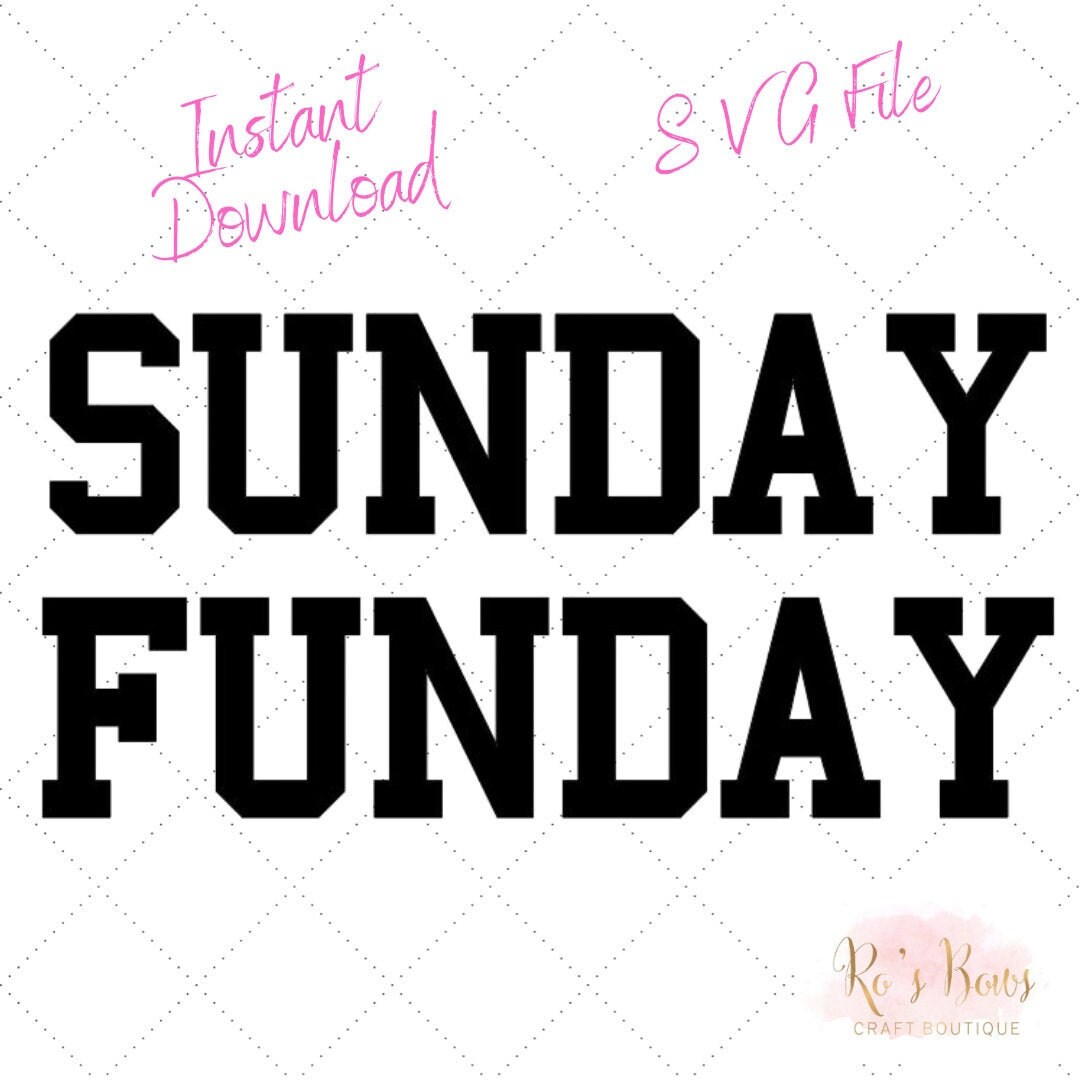 Sunday Funday Svg - Etsy