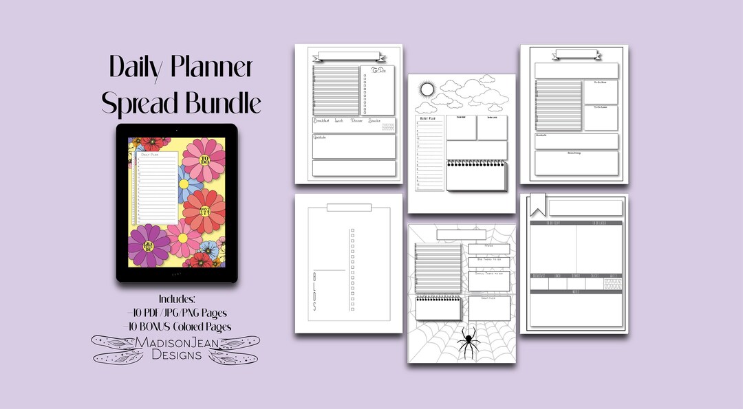 Digital/printable Daily Journal Bullet Creative Gratitude Tracker to Do ...