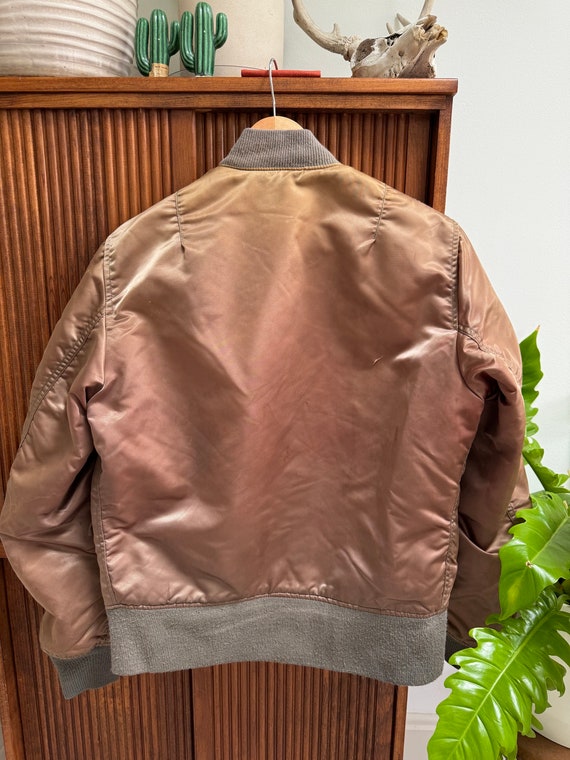 1960s/70s Sunfaded Copper MA-1 Military Reversible Fl… - Gem