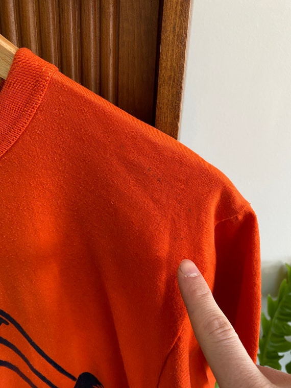 1970s Cloth Tag Russell Basebal Athletic Graphic Tee - Gem