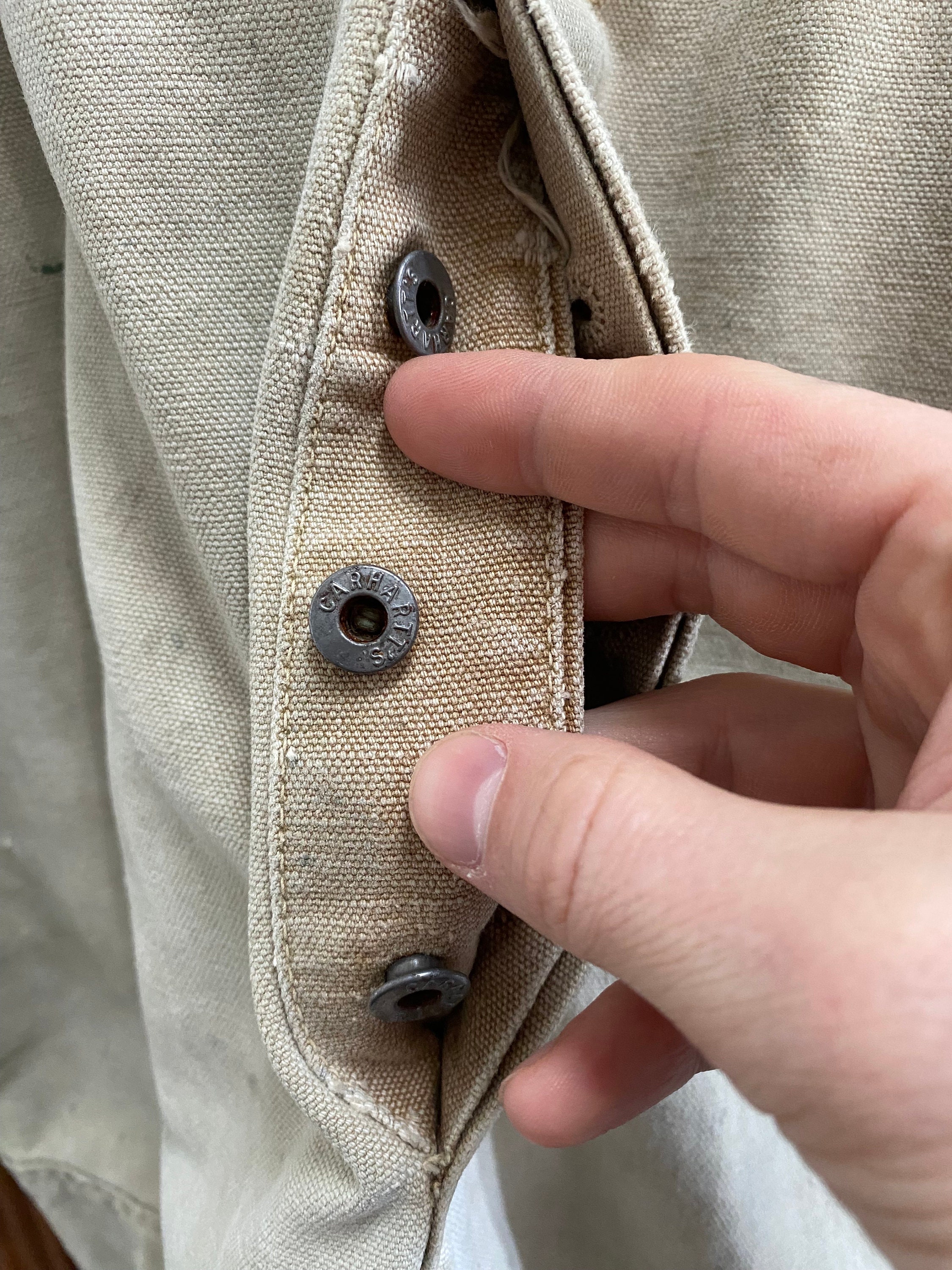 RARE 1940s 1950s Heart Logo Carhartt Workwear Duck Canvas Union Made ...