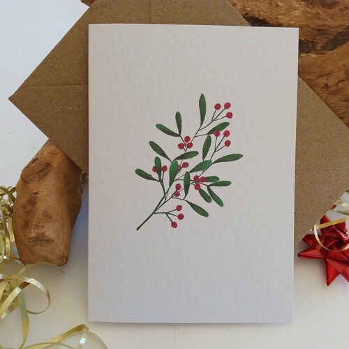 Christmas Cards Set of 6 christmas Baubles - Etsy