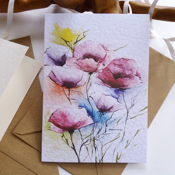 Hand Painted Cards - Etsy