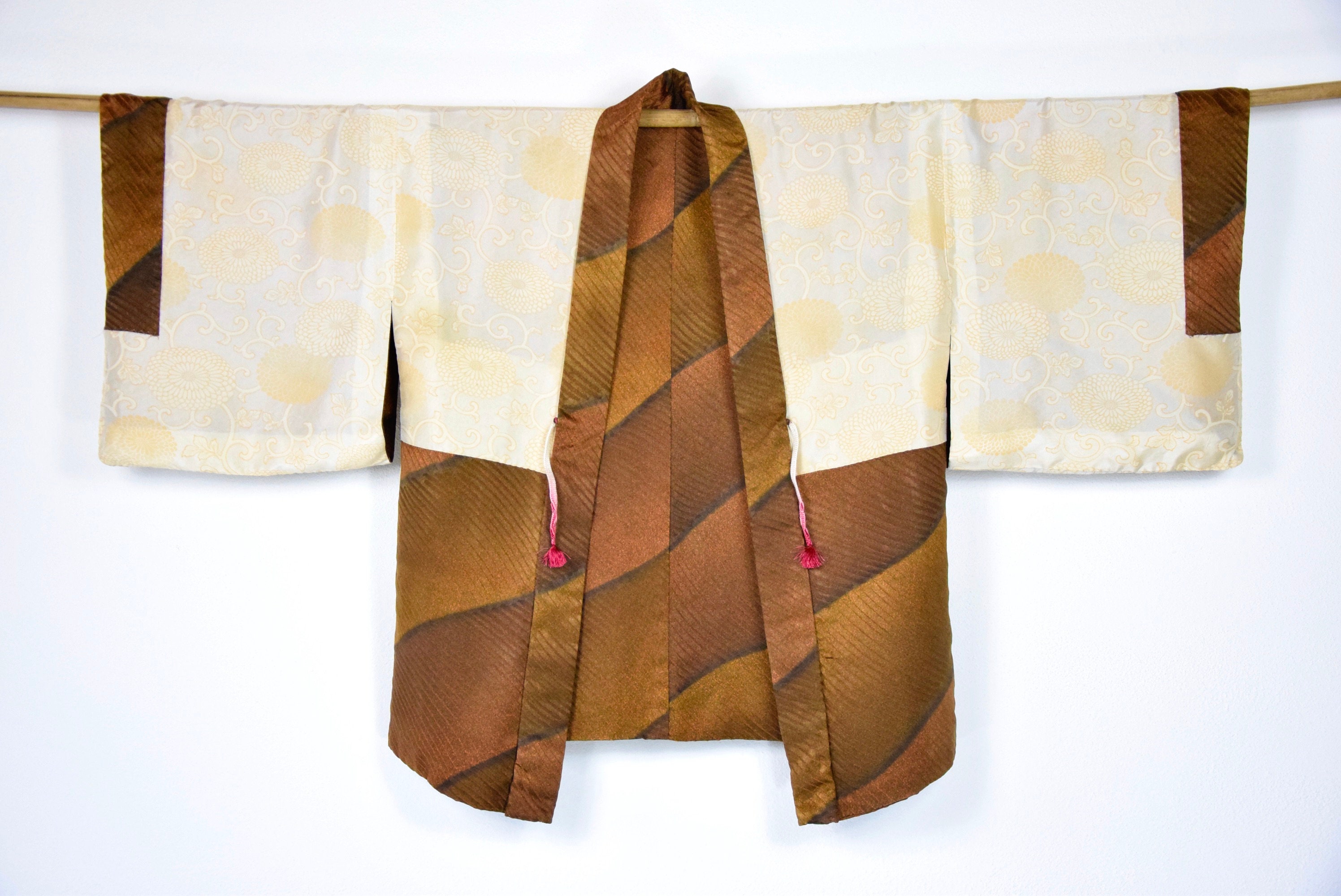 Elegant Kimono Cardigan, reversible Haori, Japanese short Kimono ...