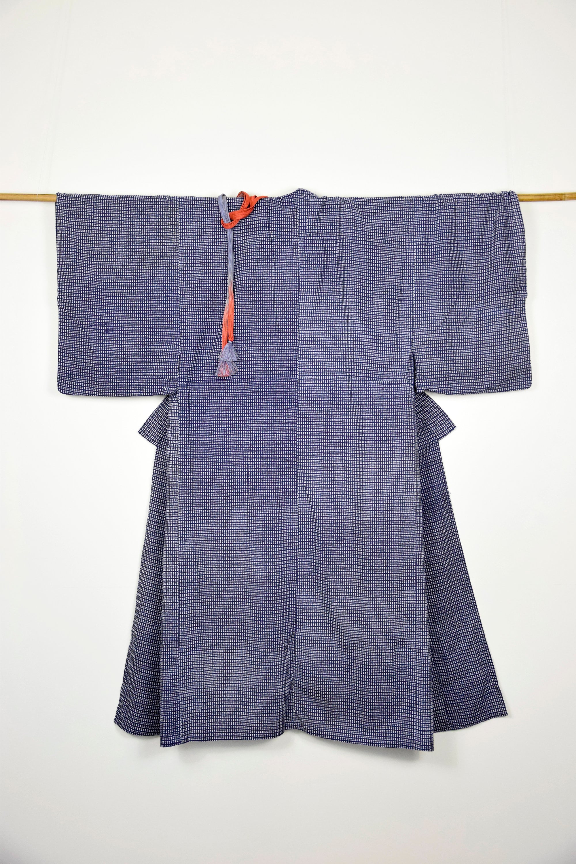 Japanese Vintage Yukata Robe with free Kumihimo belt, cotton Gown Robe ...