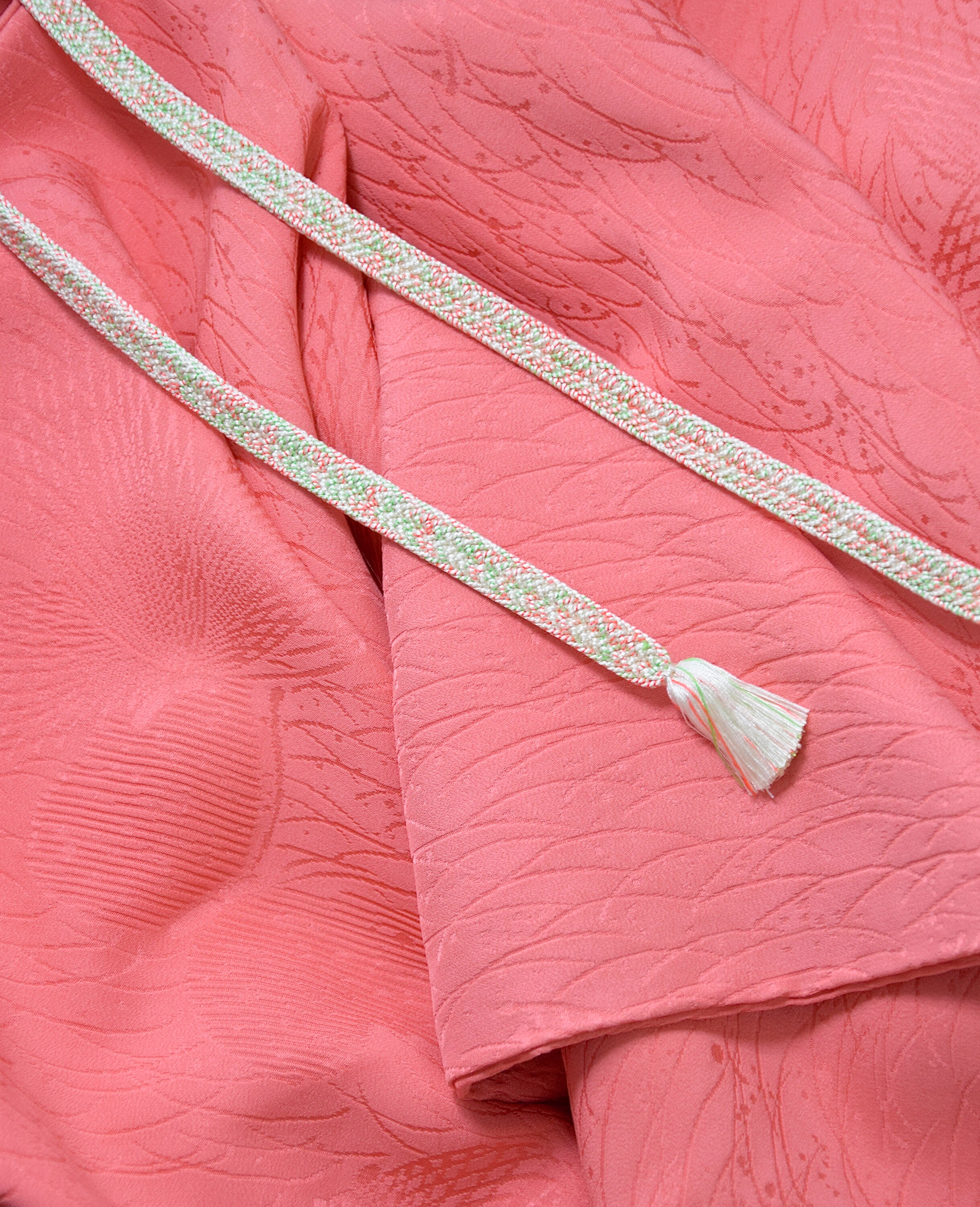 Japanese Vintage Kimono Robe Silk with Obijime belt, sexy gown ...