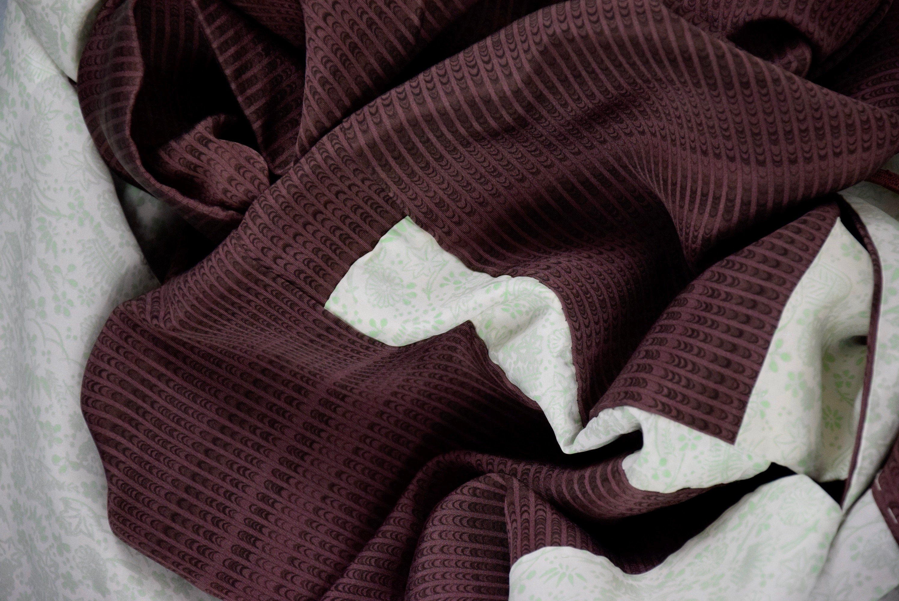 Cleaned Original Japanese Vintage Haori with marble pattern / Short ...