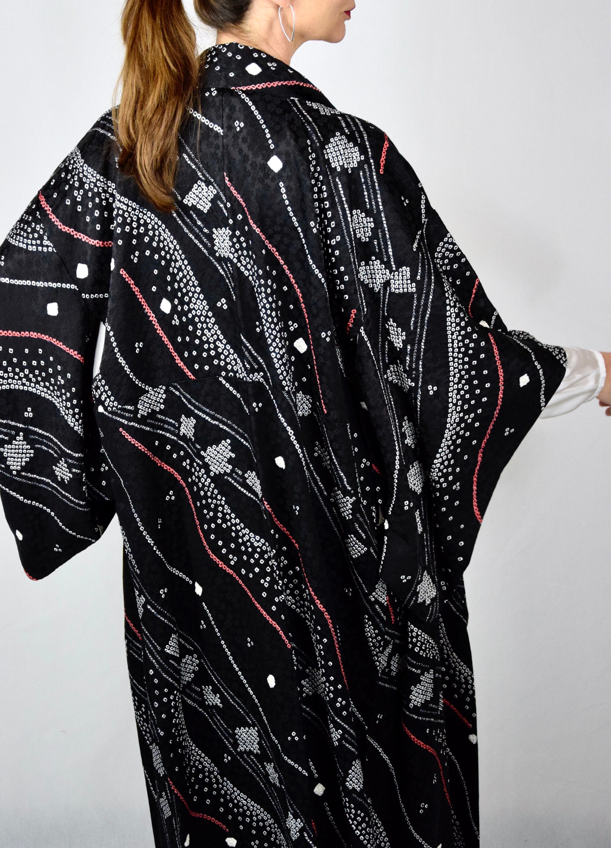 High Class Vintage Kimono, special silk Kimono, Japan, handmade Shibori ...