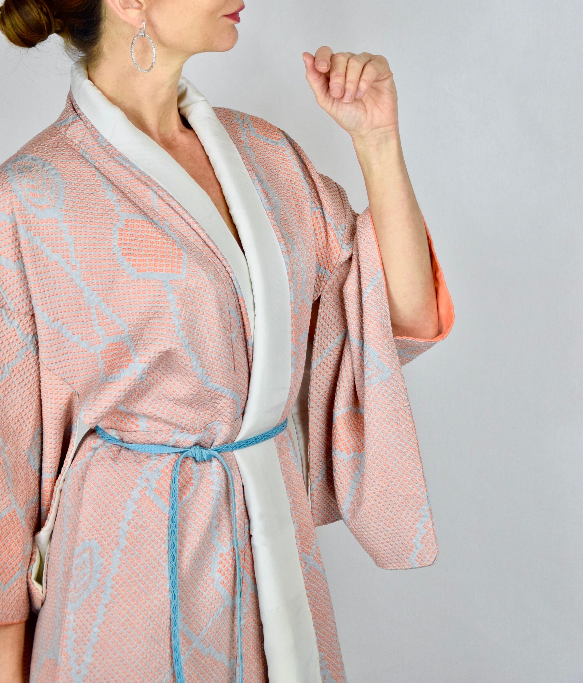 High Class Vintage Kimono, special silk Kimono, Japan, handmade Shibori ...