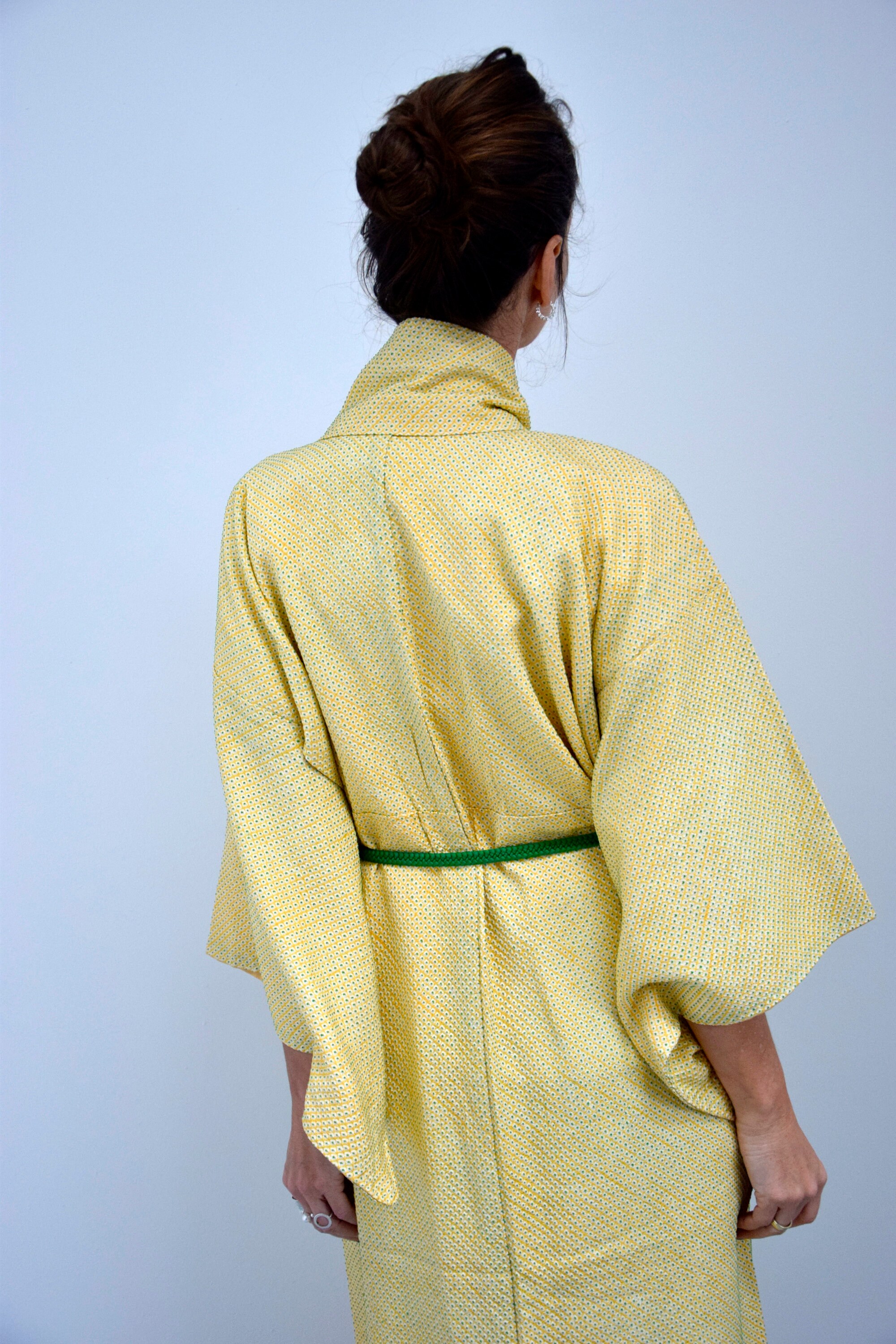 Vintage Kimono, special silk Kimono, Japan, handmade, Shibori Batik ...