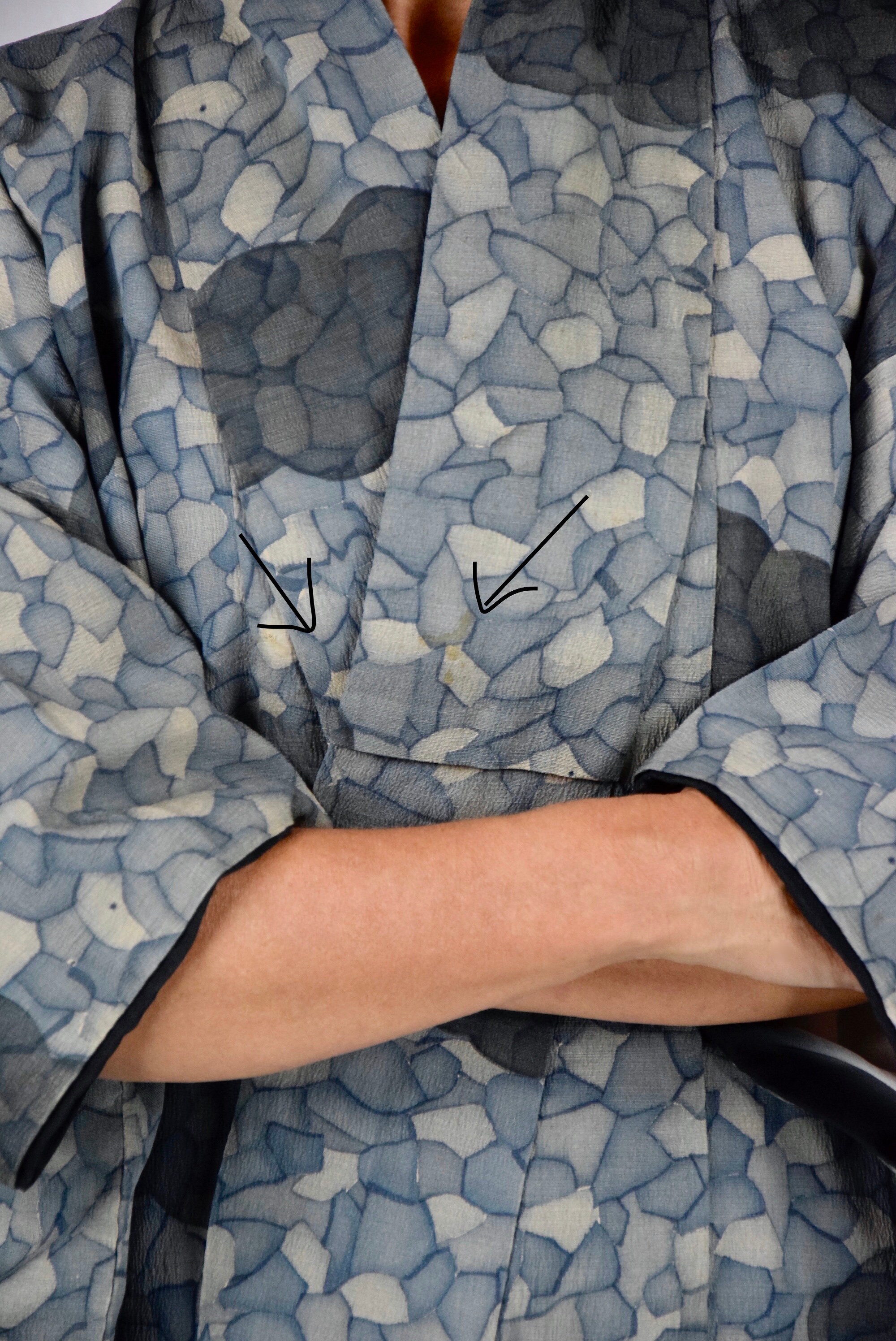 Kimono Robe, Japanese Silk, includes Kumihimo belt, Boho Kimono Robe ...