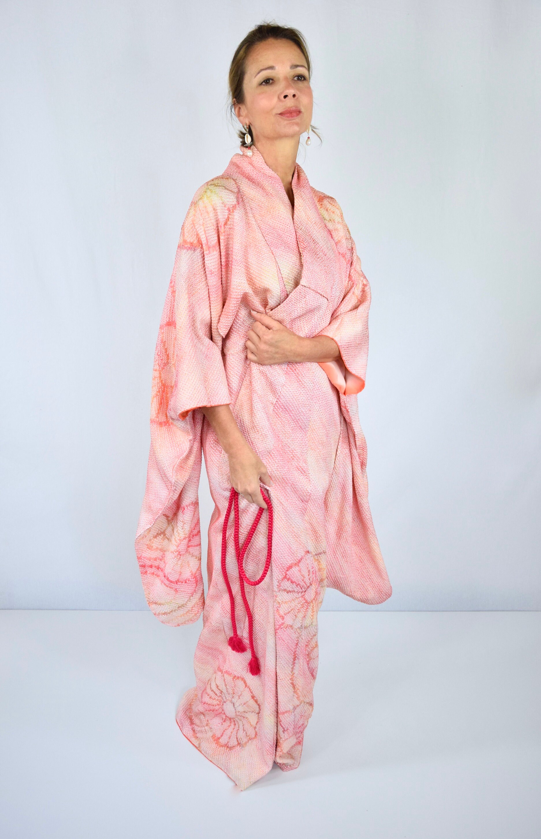 High Class Furisode Kimono / cleaned Vintage / silk Kimono / Japan ...