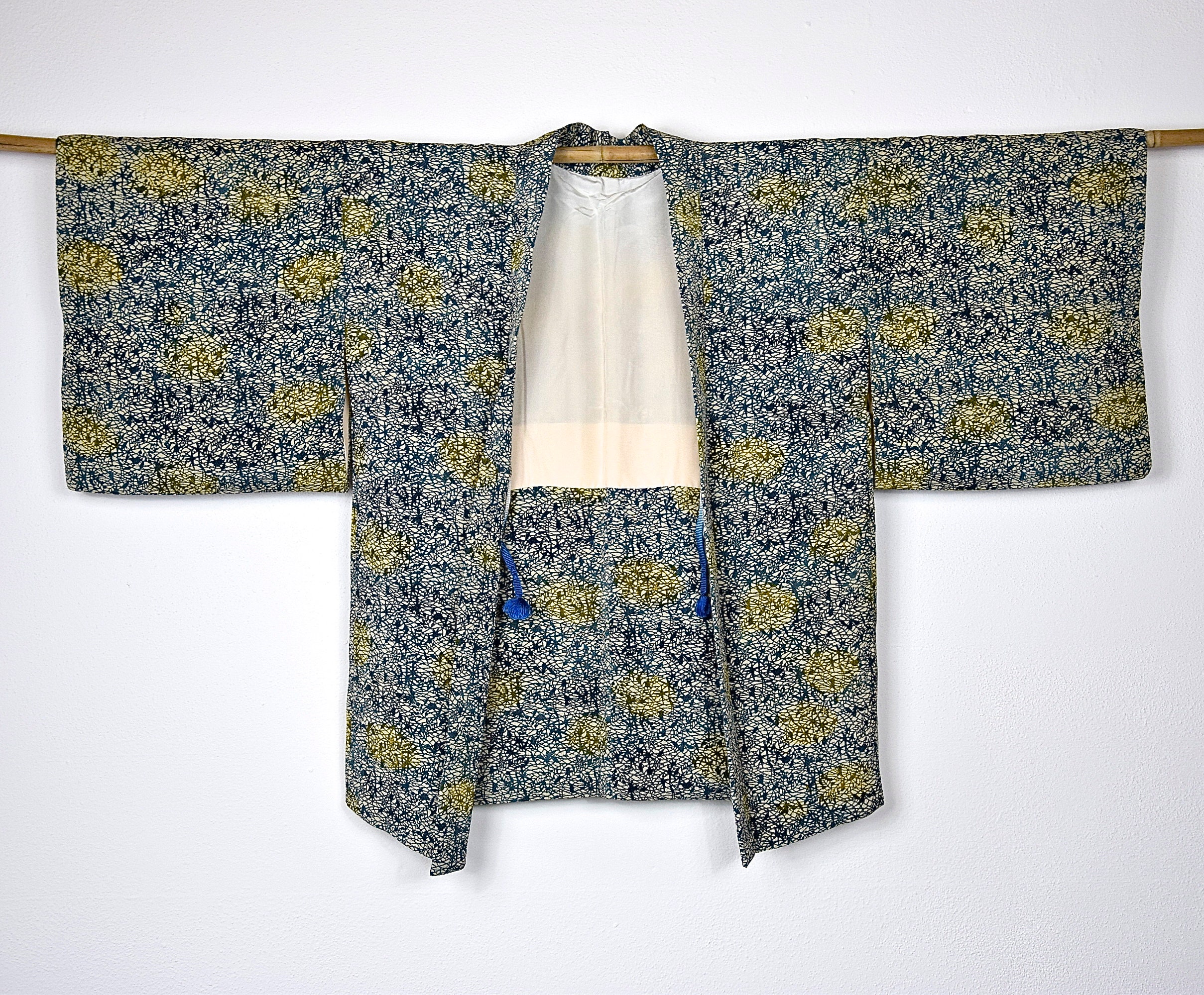 Vintage Haori Short Silk Kimono Jacket Summer Jacket Original Japanese Clothing One Of A Kind