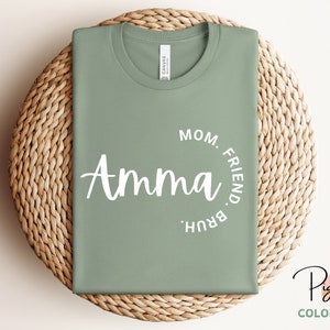 Shirt Amma Unique Gift for Mom Customized Tee Mother's Day Shirt Mama T ...
