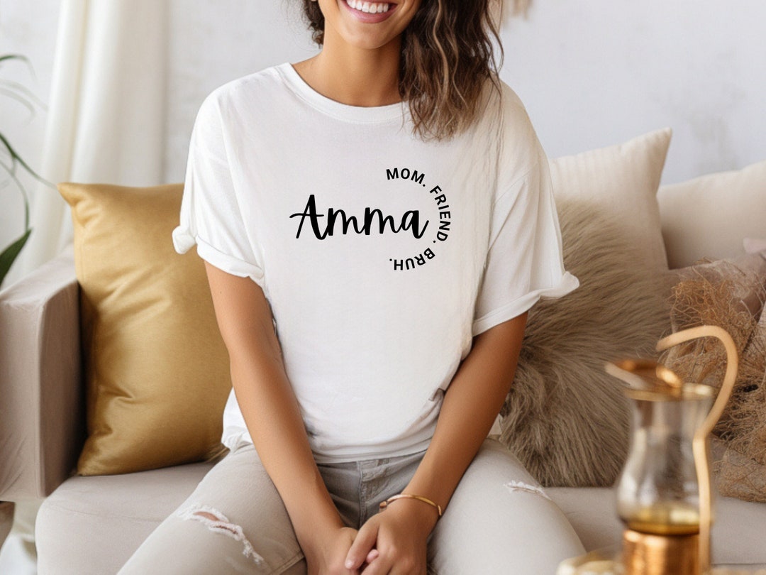 Shirt Amma Unique Gift for Mom Customized Tee Mother's Day Shirt Mama T ...