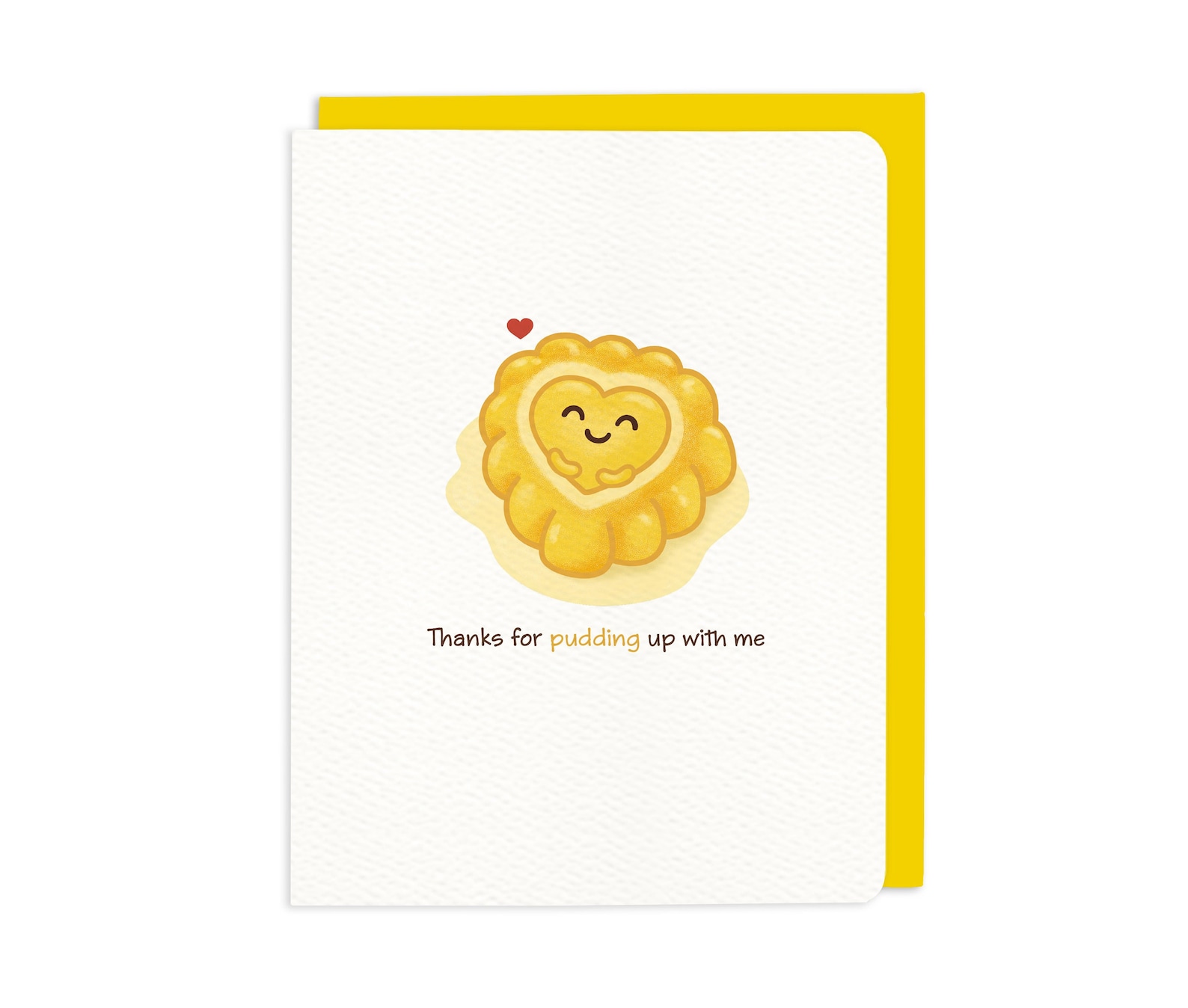 Thank You Card thanks for Pudding up With Me - Etsy