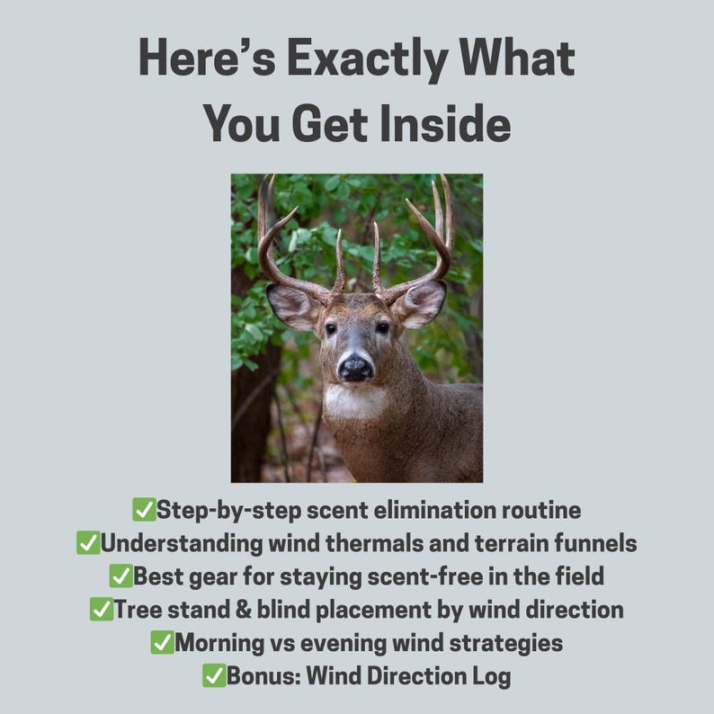 Hunting Scent Control & Wind Management Guide (printable PDF) - Etsy