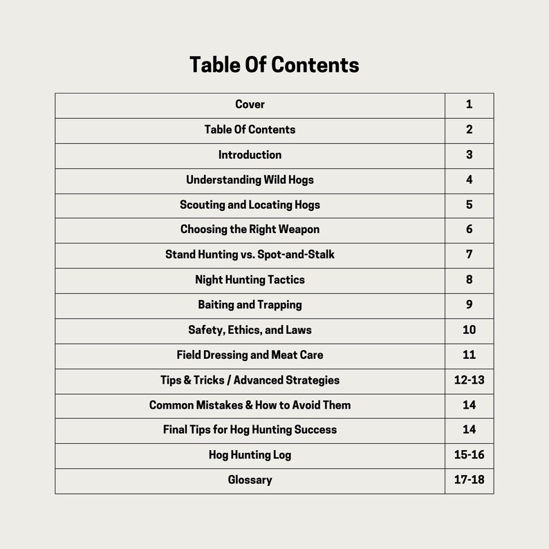 Hog Hunting Guide: A Complete Field Guide for Hunting Wild Hogs With ...