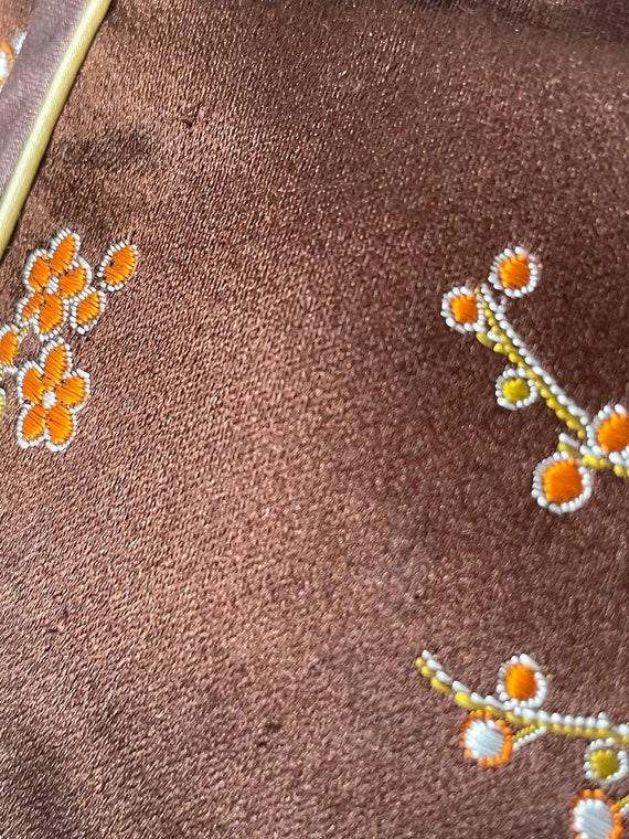 1960s Solz Squirrel Chinese Brocade Chocolate Brown J… - Gem