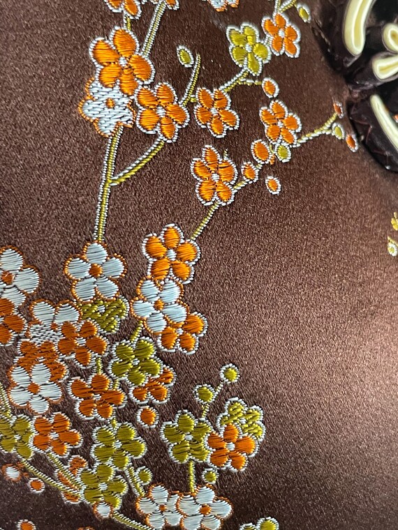 1960s Solz Squirrel Chinese Brocade Chocolate Brown J… - Gem