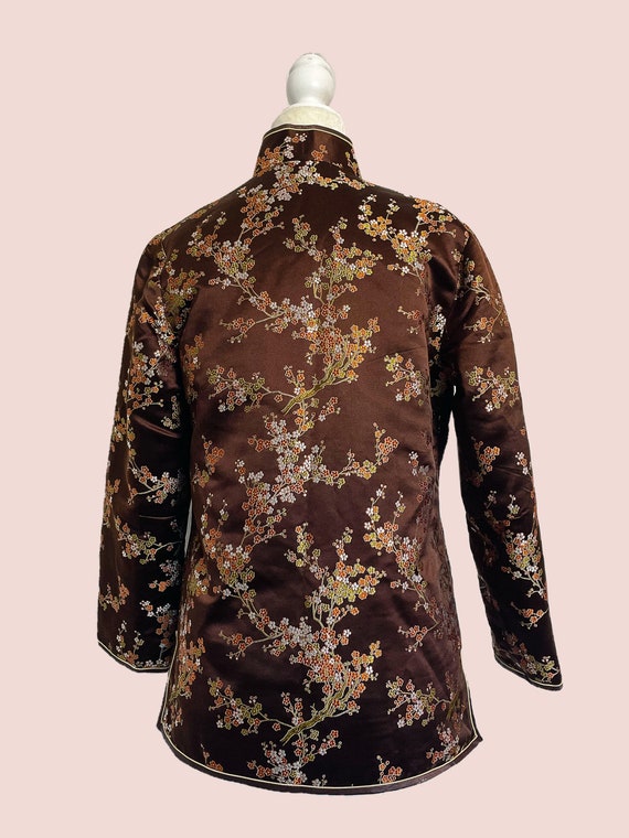 1960s Solz Squirrel Chinese Brocade Chocolate Brown J… - Gem