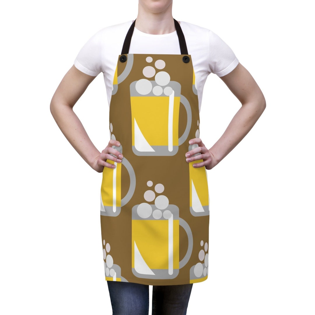 Beer Mug Apron, Funny Beer Lover Kitchen Apron Gift, Brewing and BBQ ...