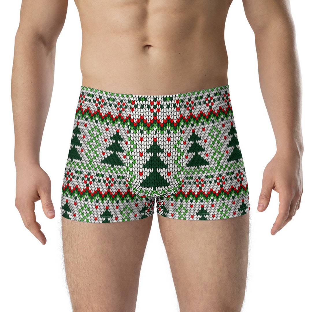 CHRISTMAS Ugly Sweater Boxer Briefs - Shorts, Underwear, Decorative ...