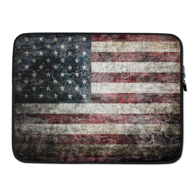 American Flag Laptop Sleeve, Patriotic Laptop Case, USA Flag Computer ...