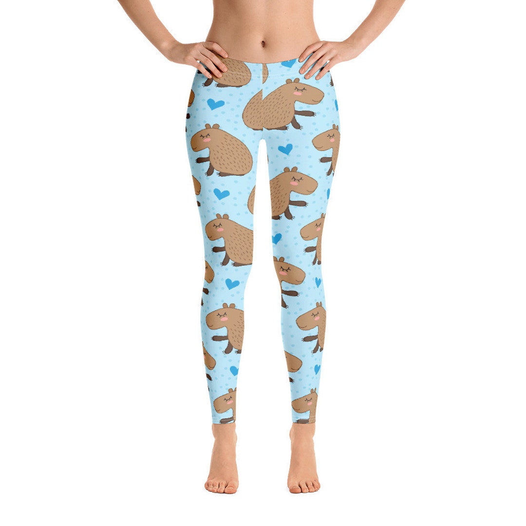 CAPYBARA Leggings, Capri, Plus, Kids, Shorts, Joggers, Rodent, Large ...