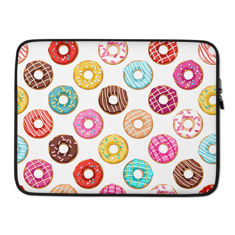 Donut Laptop Sleeve, Cute Dessert Laptop Case, Kawaii Food Aesthetic ...