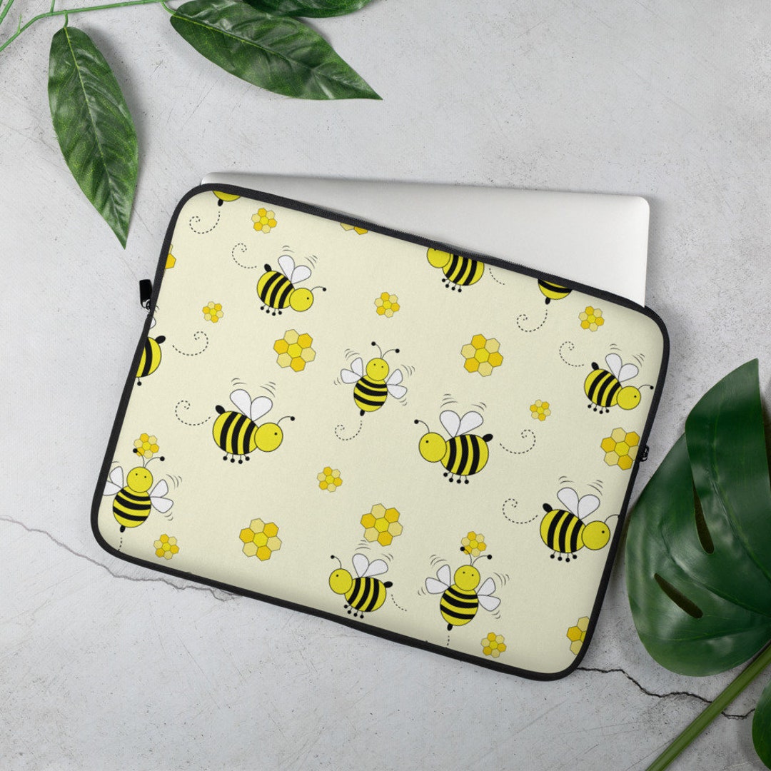 Honey Bees Print Laptop Sleeve, 13 Inch, 15 Inch, Ipad, Case ...