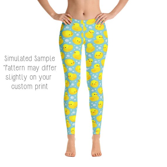RUBBER DUCKY Leggings Capri Plus Kids Shorts Joggers - Etsy