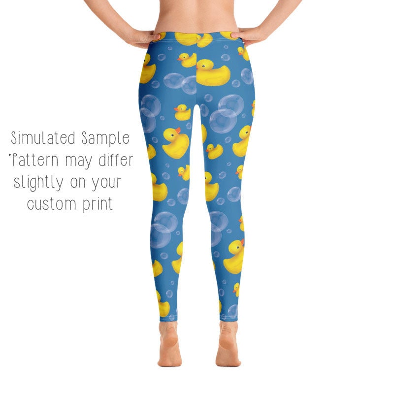 RUBBER DUCKY Leggings Capri Plus Kids Shorts Joggers | Etsy