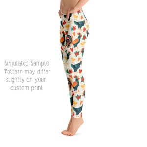 CHICKEN Leggings, Capri, Plus, Kids, Shorts, Joggers, Roosters ...