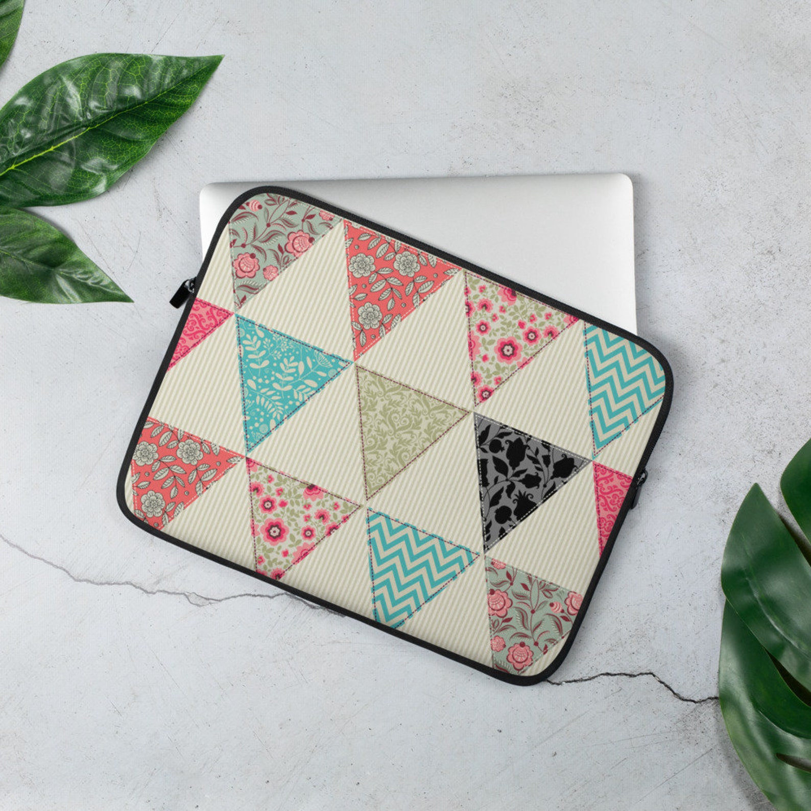 PRINTED Quilt Patterned Laptop Sleeve 13 Inch 15 Inch IPad Etsy