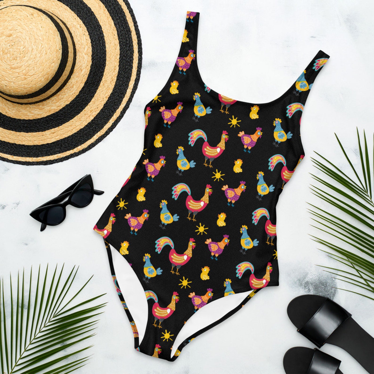 CHICKEN Pattern Bikini Swimsuit Bathing Suit Kids Youth - Etsy UK