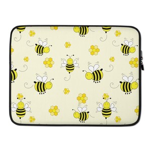 Honey Bees Print Laptop Sleeve, 13 Inch, 15 Inch, Ipad, Case ...