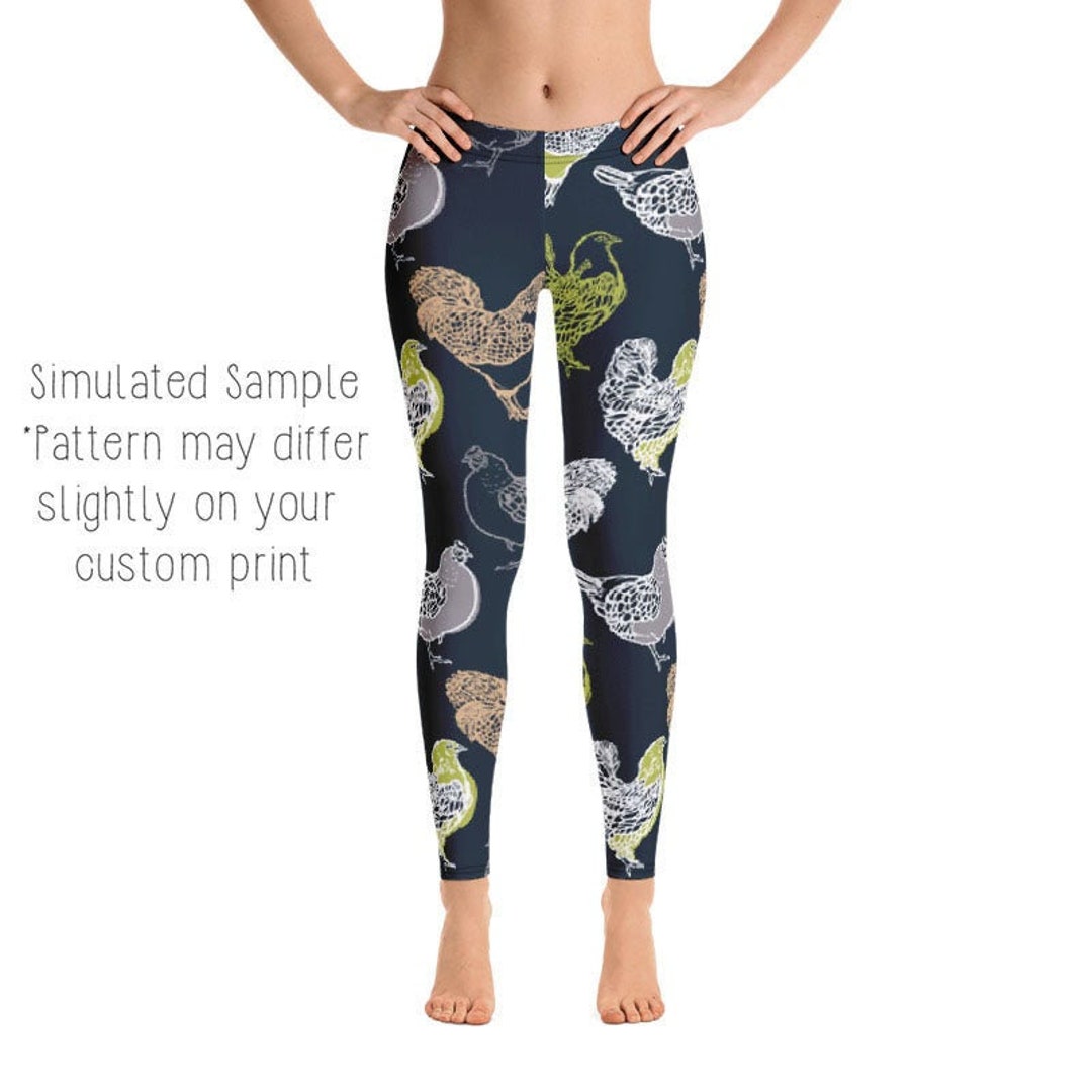 CHICKEN Leggings, Capri, Plus, Kids, Shorts, Joggers, Roosters ...
