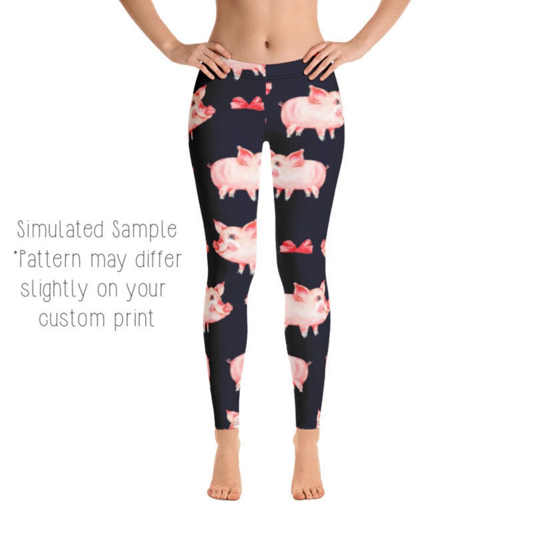 PIGGY Leggings, Capri, Plus, Kids, Shorts, Joggers, Pig, Pigs, Oink ...